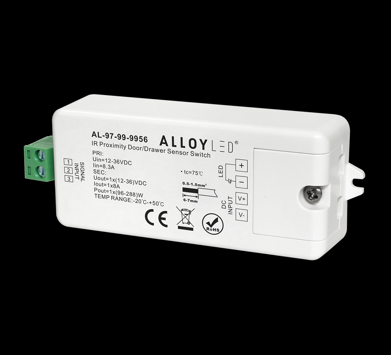 IR Proximity Door/Drawer Sensor Switch - Alloy LED